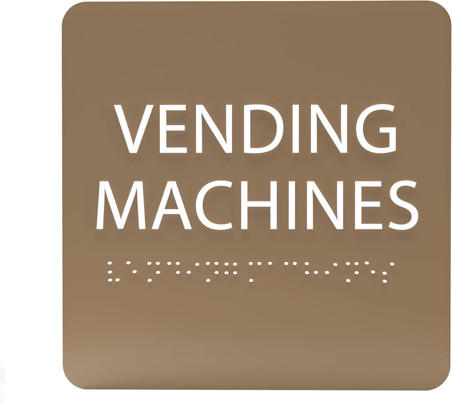 ADA CENTRAL SIGNS - 6" X6" Vending Machines Sign - ADA Compliant ...
