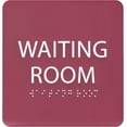 ADA CENTRAL SIGNS - 6" X6" Waiting Room Sign - ADA Compliant Tactile ...
