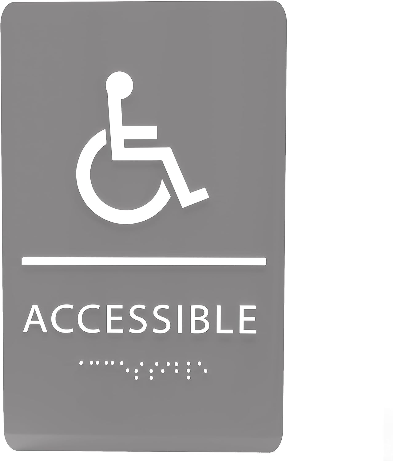 ADA CENTRAL SIGNS -6"X9" Accessible Sign – ADA Compliant Tactile ...
