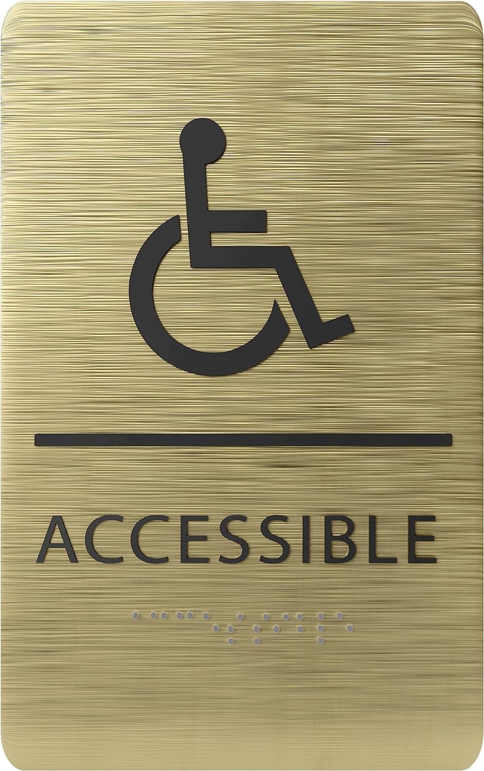 ADA CENTRAL SIGNS -6"X9" Accessible Sign – ADA Compliant Tactile ...