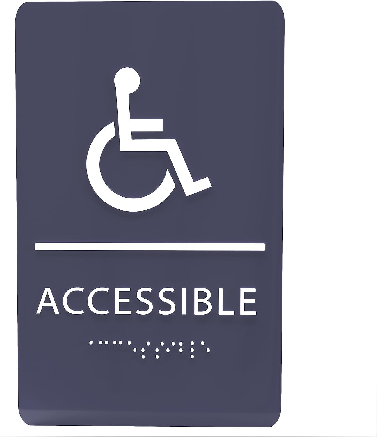 ADA CENTRAL SIGNS -6"X9" Accessible Sign – ADA Compliant Tactile ...