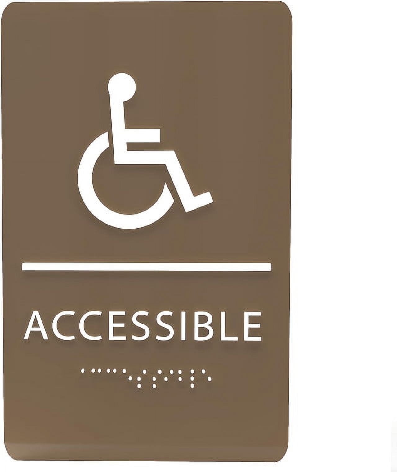 ADA CENTRAL SIGNS -6"X9" Accessible Sign – ADA Compliant Tactile ...