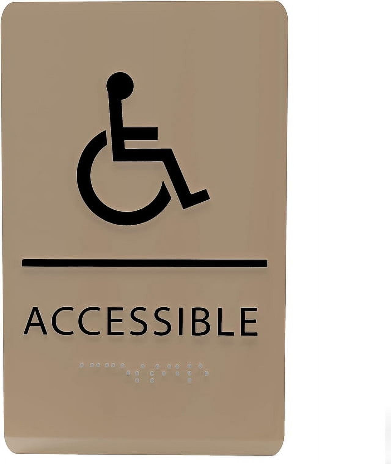 ADA CENTRAL SIGNS -6"X9" Accessible Sign – ADA Compliant Tactile ...