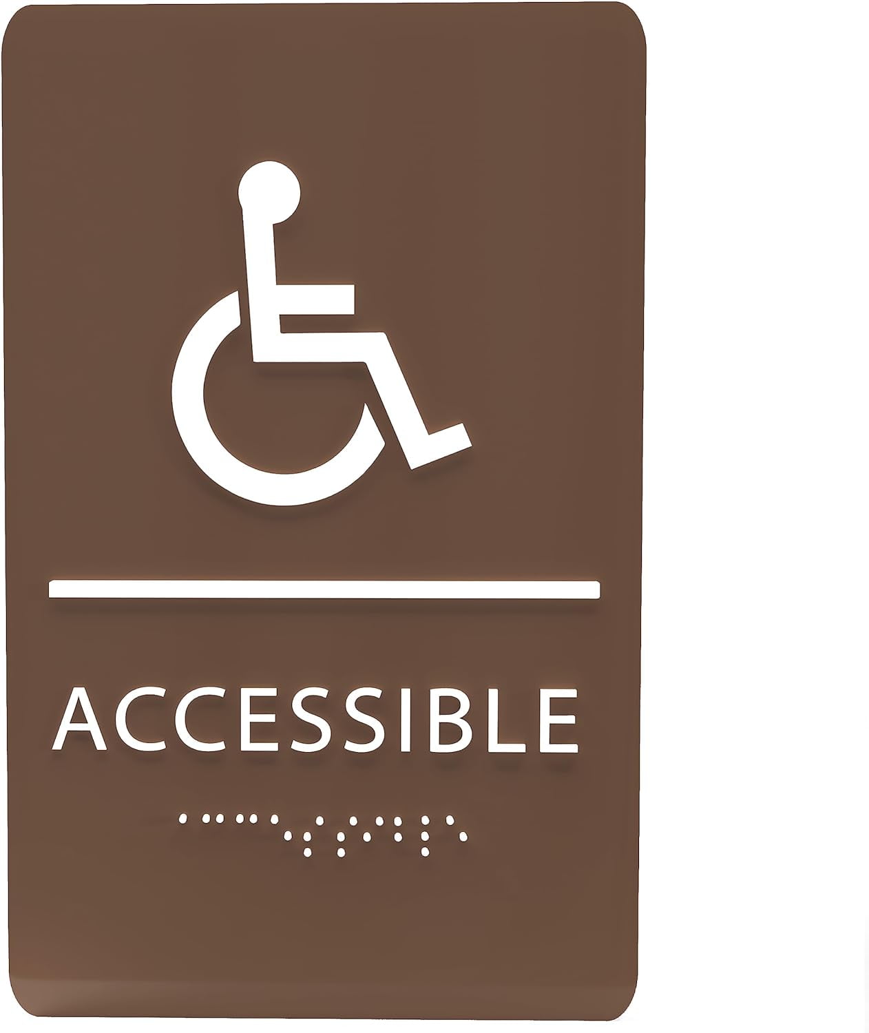 ADA CENTRAL SIGNS -6"X9" Accessible Sign – ADA Compliant Tactile ...