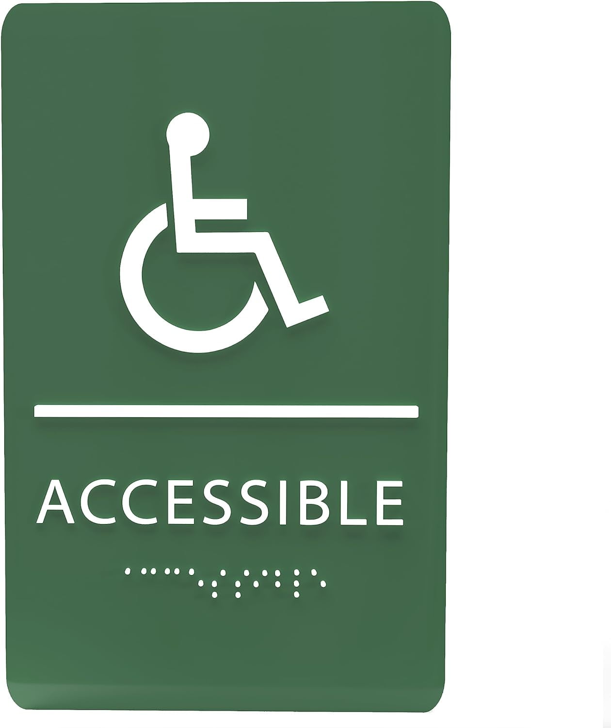 ADA CENTRAL SIGNS -6"X9" Accessible Sign – ADA Compliant Tactile ...