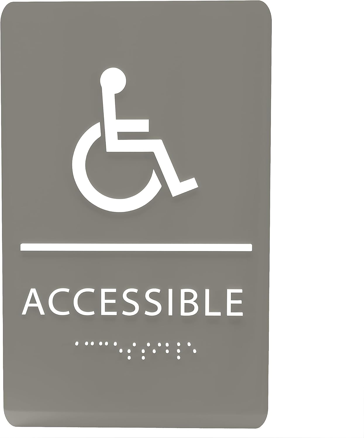 ADA CENTRAL SIGNS -6"X9" Accessible Sign – ADA Compliant Tactile ...