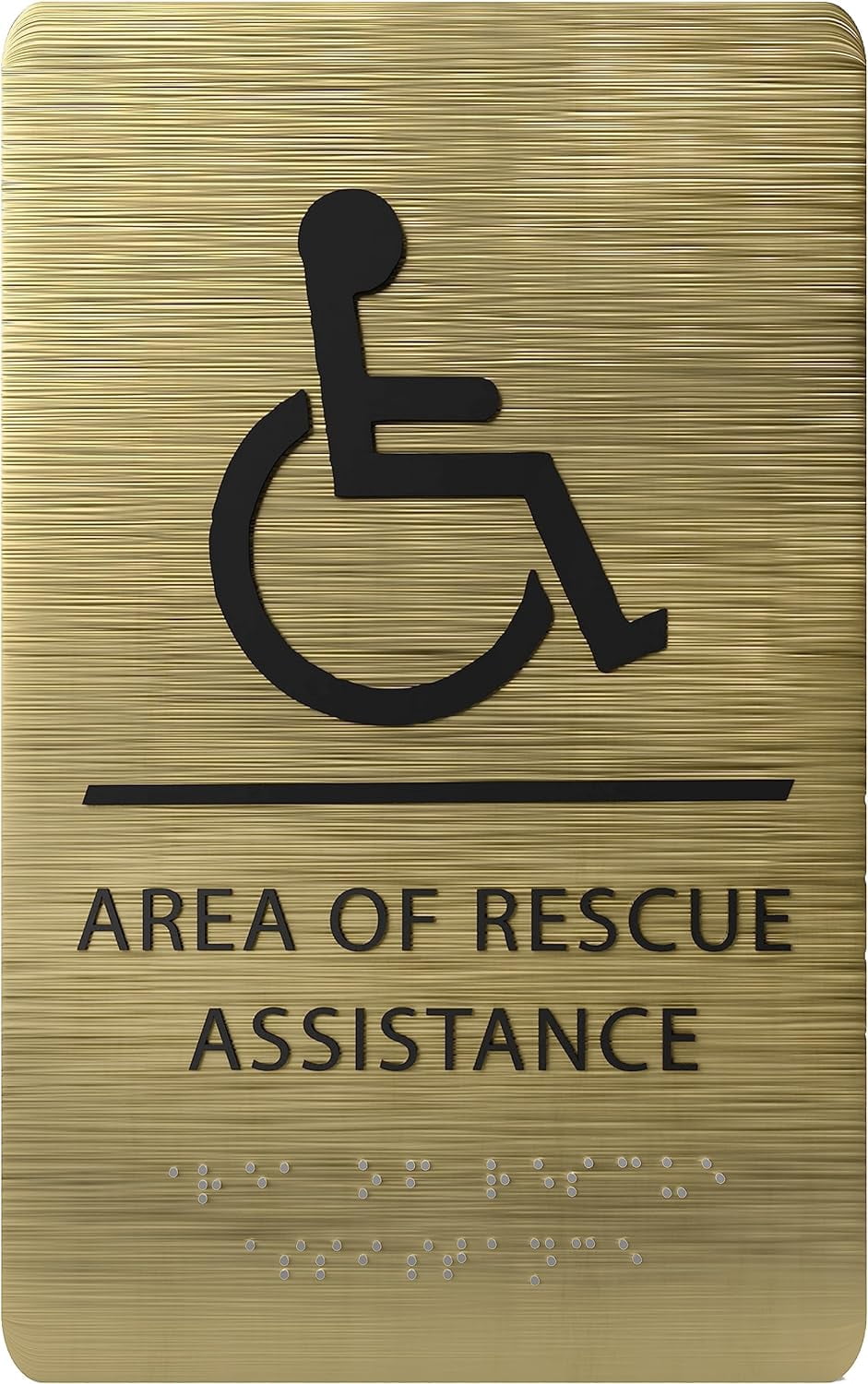 ADA CENTRAL SIGNS - 6" X9" Area of Rescue Assistance Sign - ADA ...