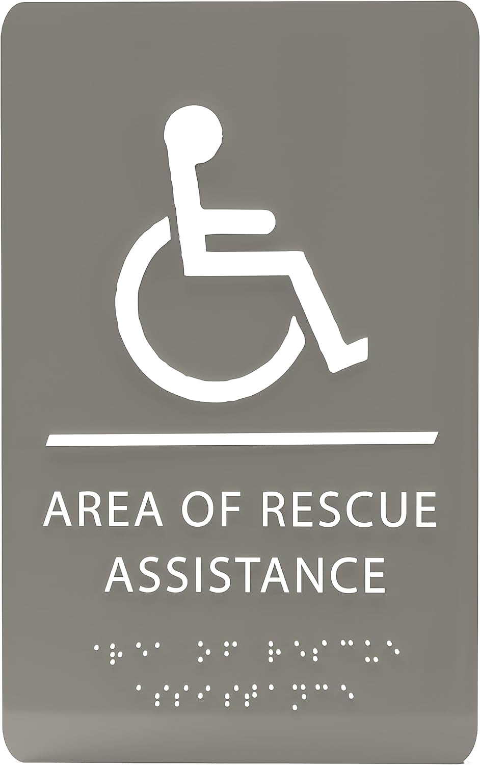 ADA CENTRAL SIGNS - 6" X9" Area of Rescue Assistance Sign - ADA ...