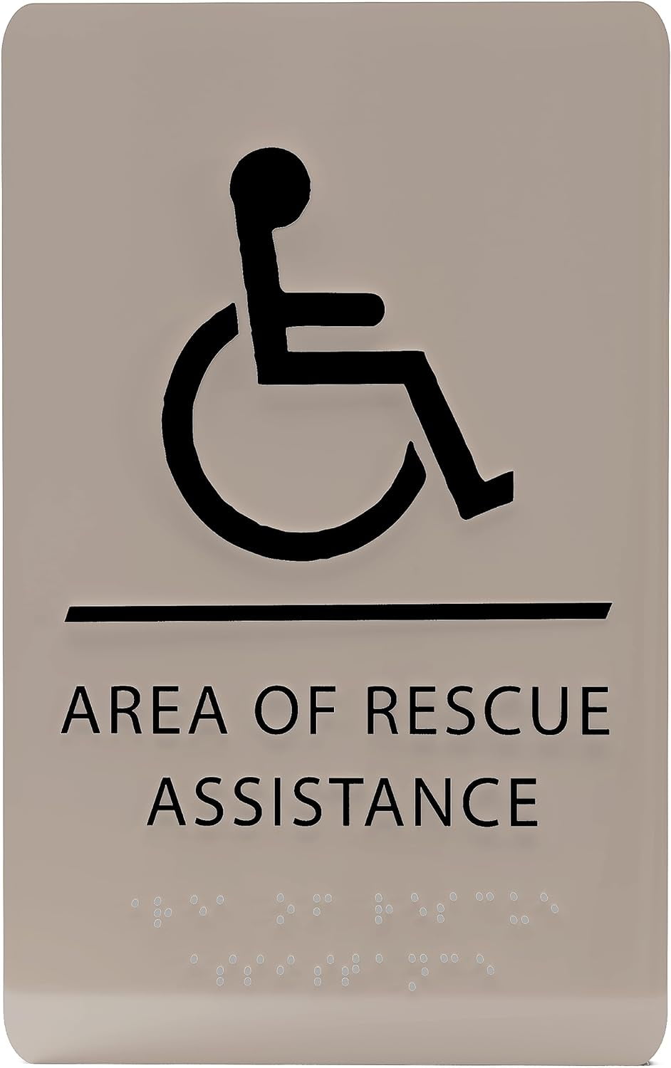ADA CENTRAL SIGNS - 6" X9" Area of Rescue Assistance Sign - ADA ...