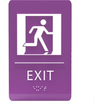 ADA CENTRAL SIGNS - 6"X9" Toilet Restroom Sign- ADA Compliant Tactile ...