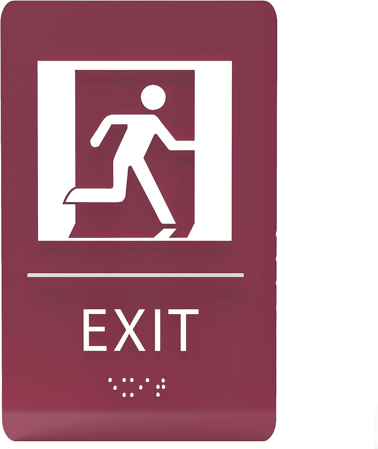 ADA CENTRAL SIGNS - 6"X9" Exit Sign - ADA Compliant Tactile Graphics ...