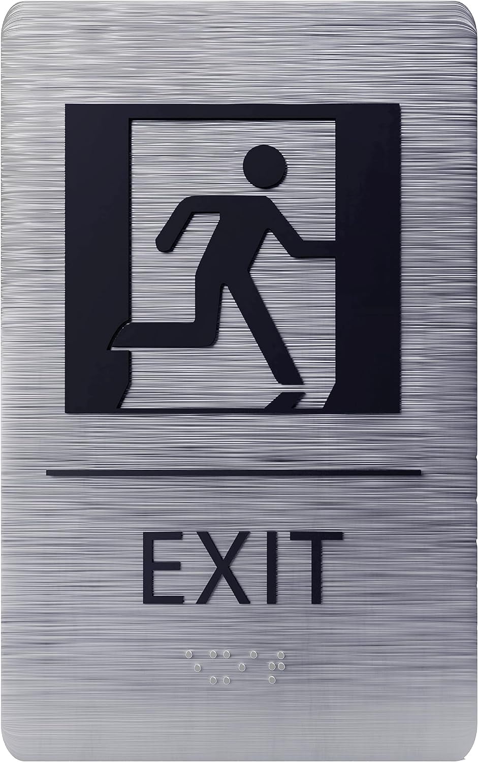 ADA CENTRAL SIGNS - 6"X9" Exit Sign - ADA Compliant Tactile Graphics ...