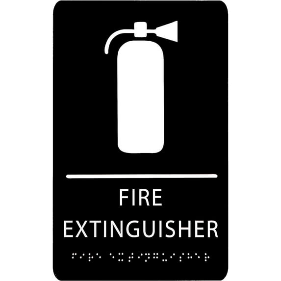 ADA CENTRAL SIGNS - 6" X9" Fire Extinguisher Sign - ADA Compliant ...