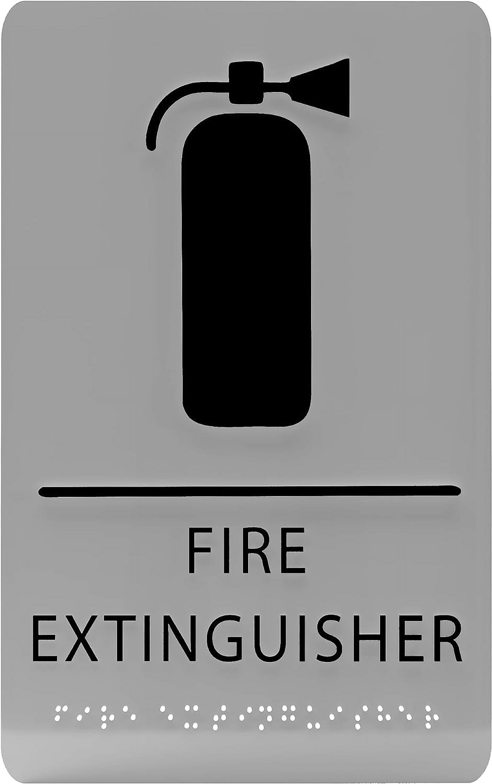 ADA CENTRAL SIGNS - 6" X9" Fire Extinguisher Sign - ADA Compliant ...