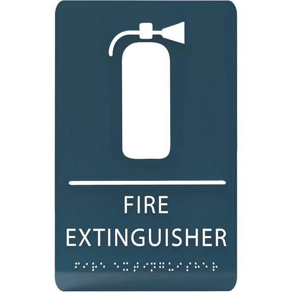 ADA CENTRAL SIGNS - 6" X9" Fire Extinguisher Sign - ADA Compliant ...