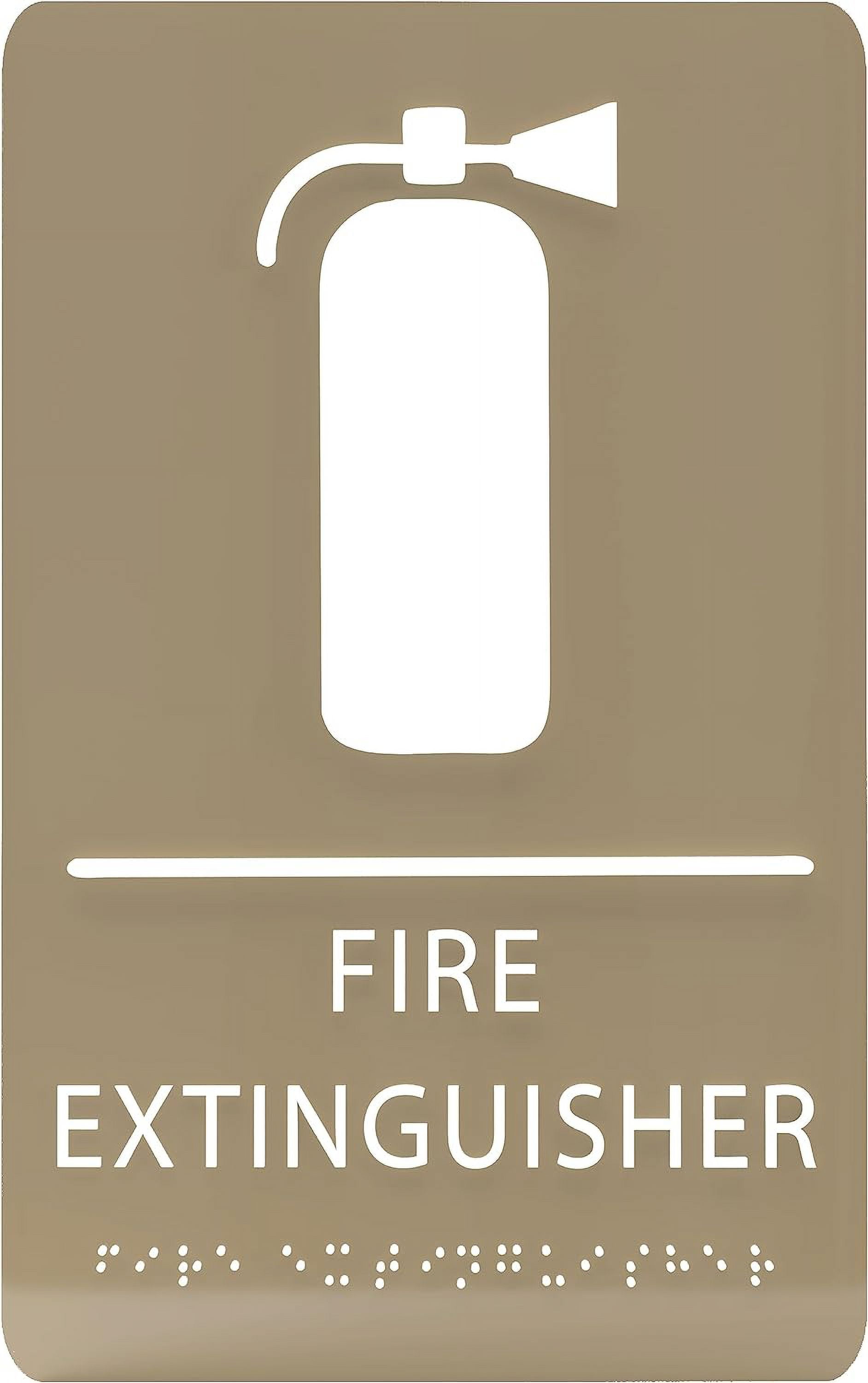 ADA CENTRAL SIGNS - 6" X9" Fire Extinguisher Sign - ADA Compliant ...