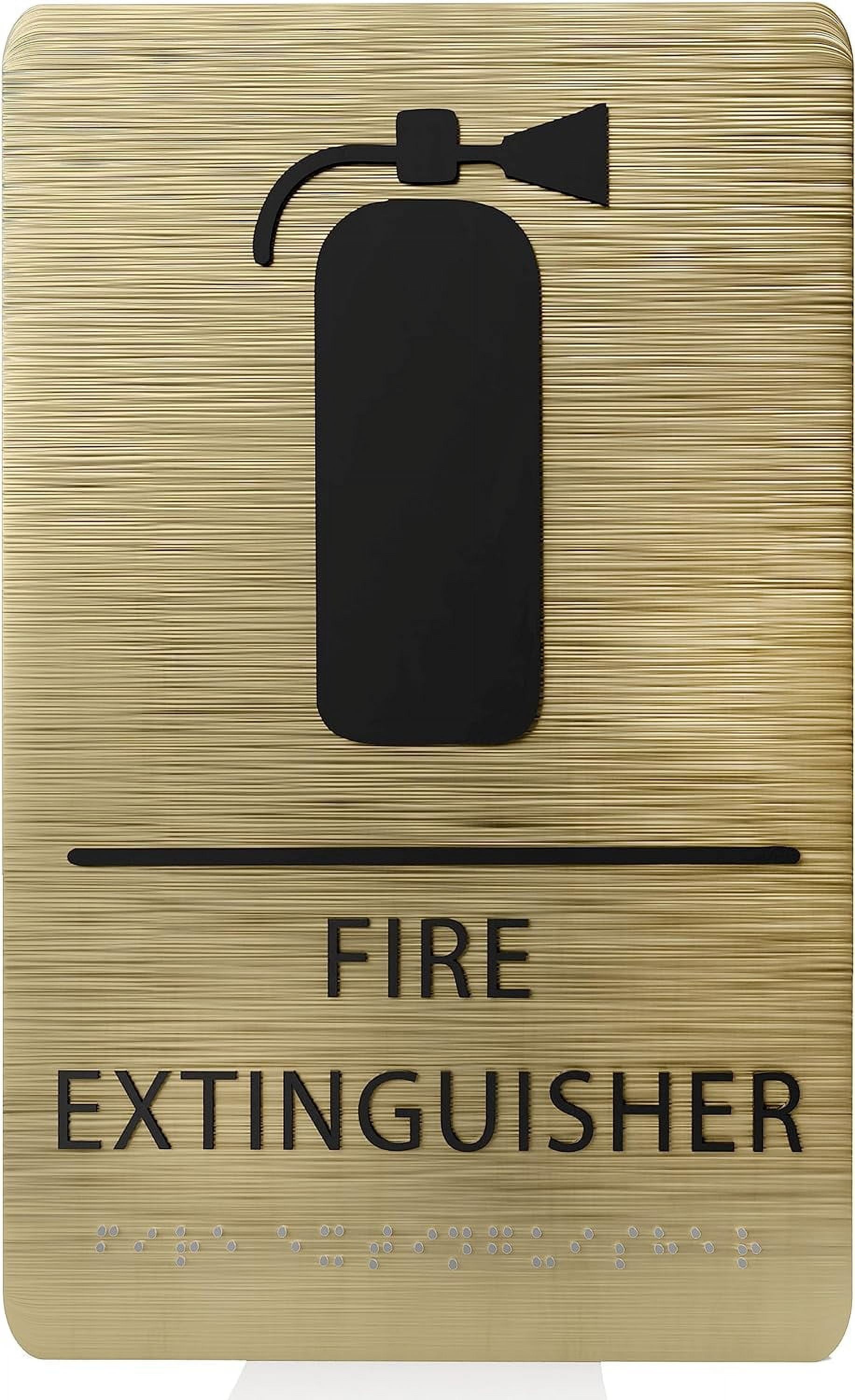 ADA CENTRAL SIGNS - 6" X9" Fire Extinguisher Sign - ADA Compliant ...