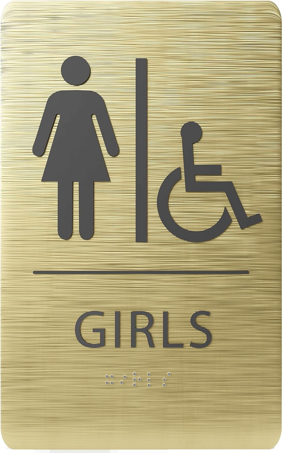 ADA CENTRAL SIGNS - 6"X9" Girls Accessible Restroom Sign - ADA ...