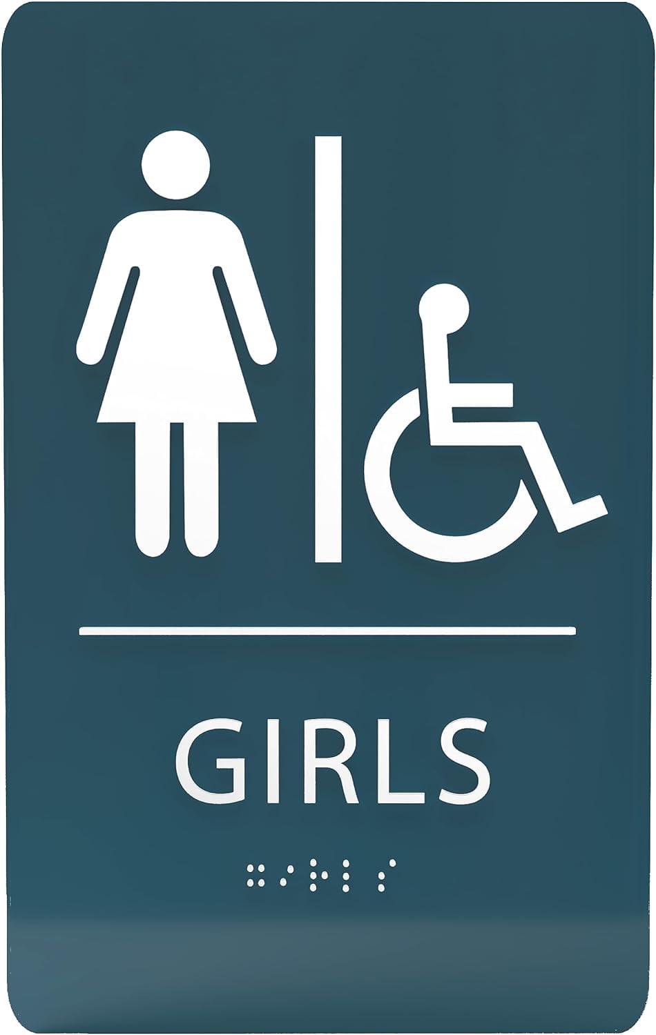 ADA CENTRAL SIGNS - 6"X9" Girls Accessible Restroom Sign - ADA ...