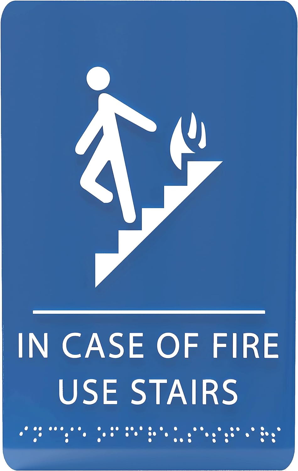 ADA CENTRAL SIGNS - 6" X9" In Case of Fire Use Stairs Sign - ADA ...