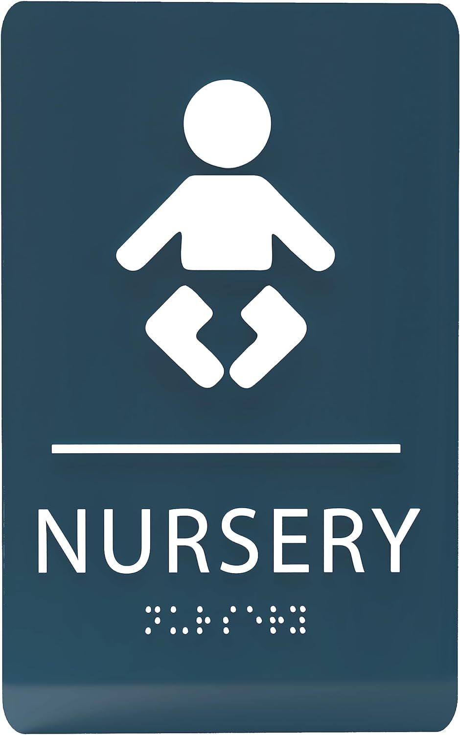 ADA CENTRAL SIGNS - 6" X9" Nursery Sign | ADA Compliant Tactile ...