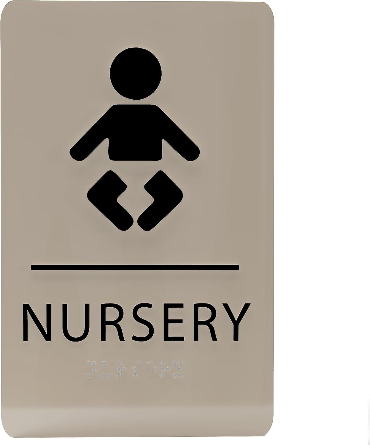 ADA CENTRAL SIGNS - 6" X9" Nursery Sign | ADA Compliant Tactile ...