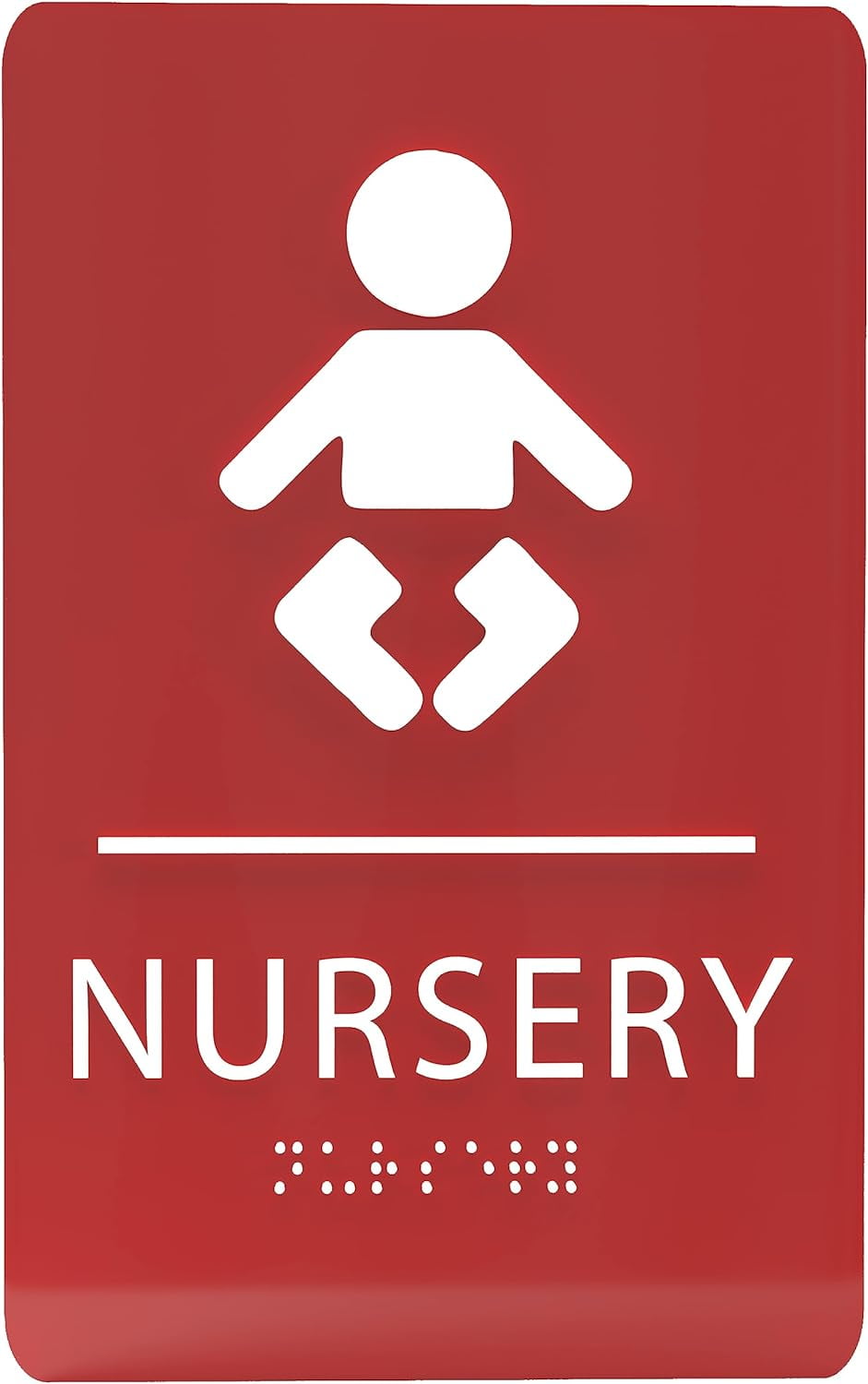ADA CENTRAL SIGNS - 6" X9" Nursery Sign | ADA Compliant Tactile ...
