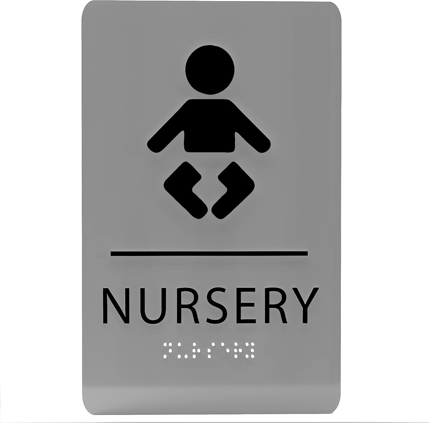 ADA CENTRAL SIGNS - 6" X9" Nursery Sign | ADA Compliant Tactile ...
