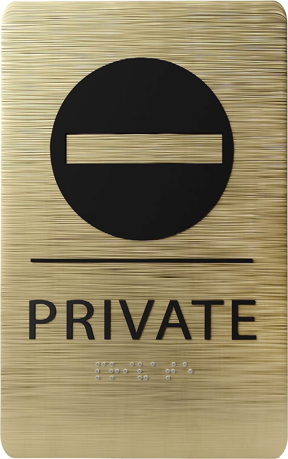 ADA CENTRAL SIGNS - 6" X9" Private Sign - ADA Compliant Tactile ...