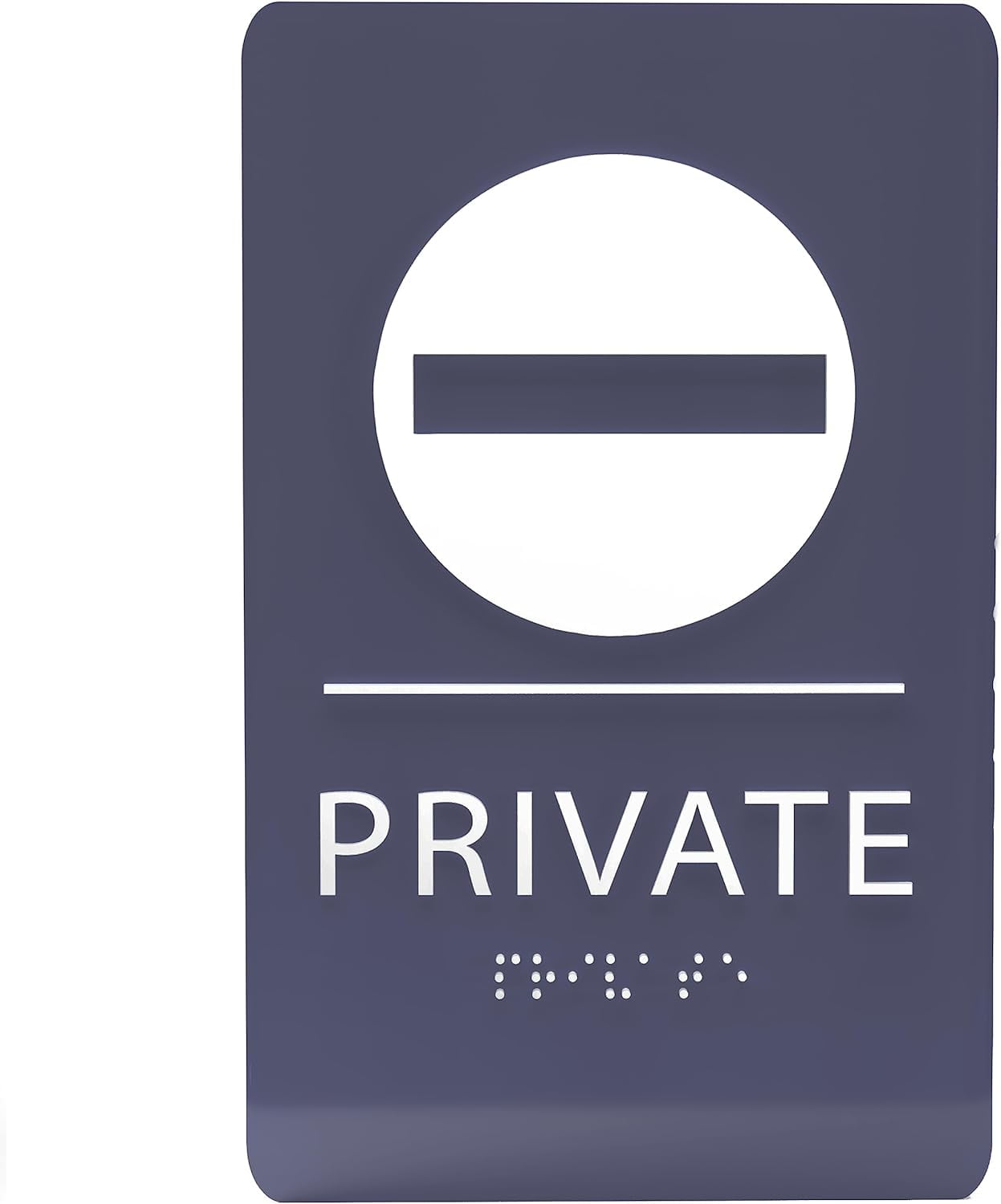 ADA CENTRAL SIGNS - 6" X9" Private Sign - ADA Compliant Tactile ...