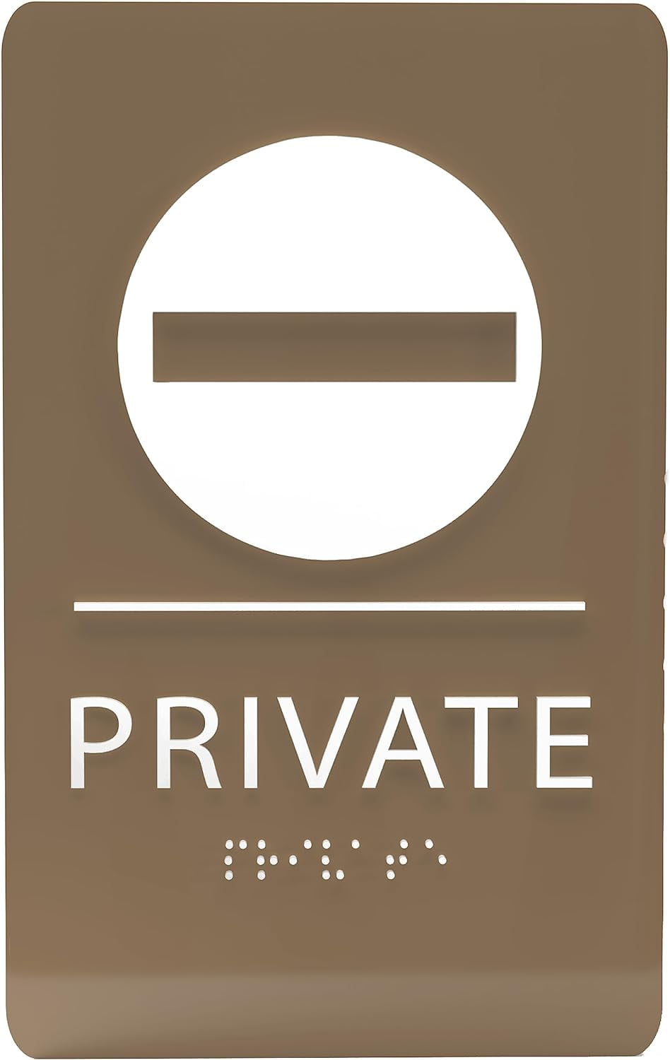ADA CENTRAL SIGNS - 6" X9" Private Sign - ADA Compliant Tactile ...