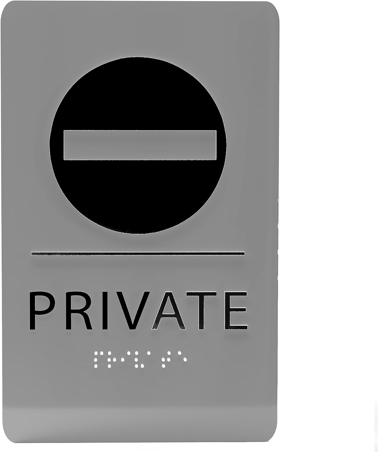 ADA CENTRAL SIGNS - 6" X9" Private Sign - ADA Compliant Tactile ...
