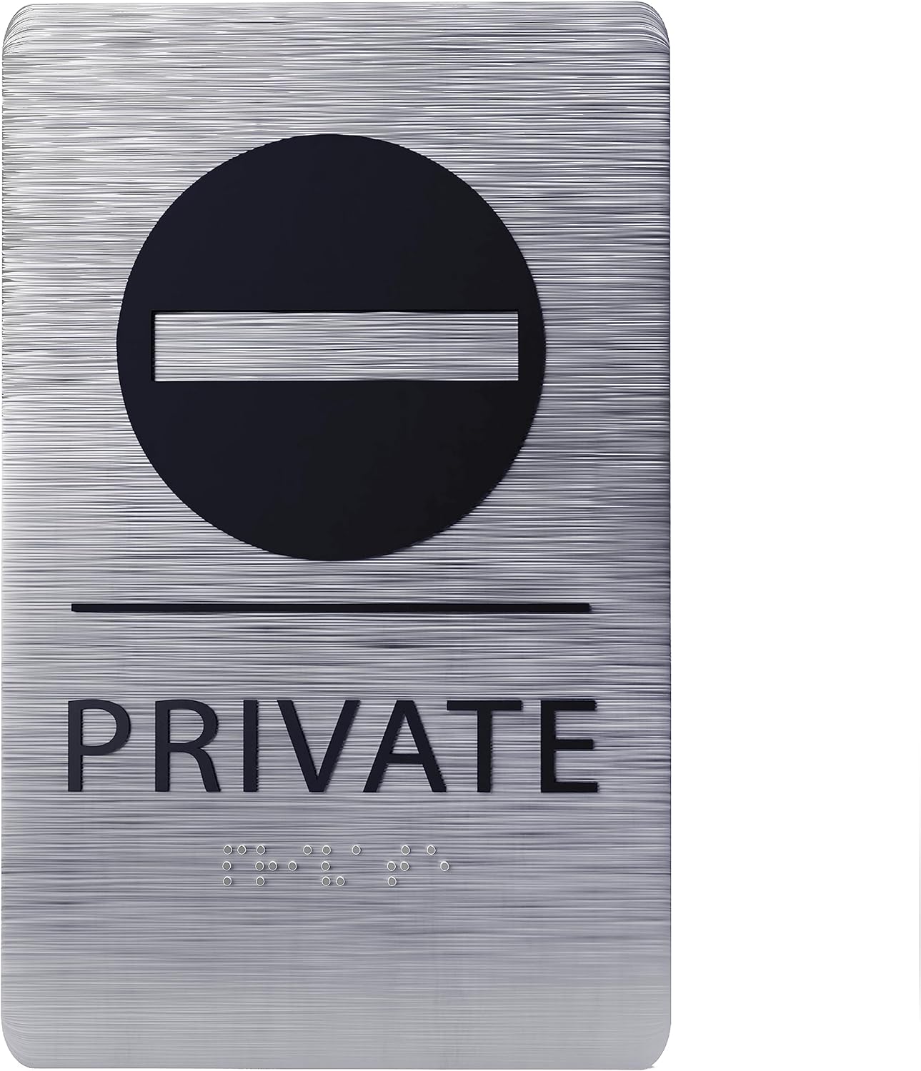 ADA CENTRAL SIGNS - 6" X9" Private Sign - ADA Compliant Tactile ...