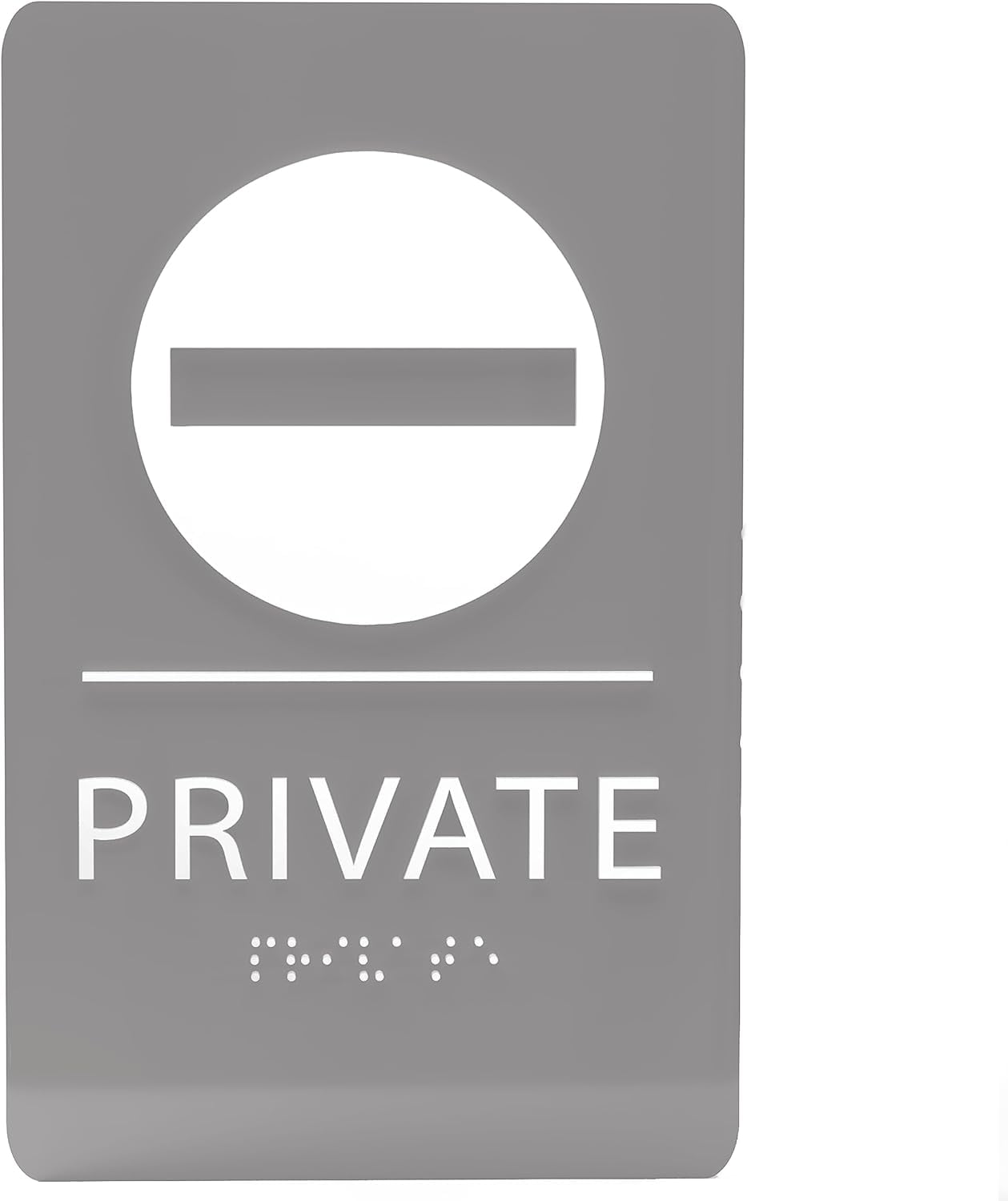 ADA CENTRAL SIGNS - 6" X9" Private Sign - ADA Compliant Tactile ...