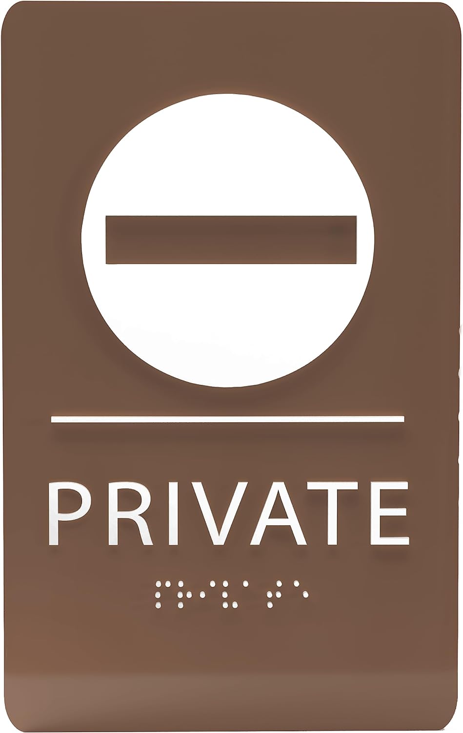 ADA CENTRAL SIGNS - 6" X9" Private Sign - ADA Compliant Tactile ...