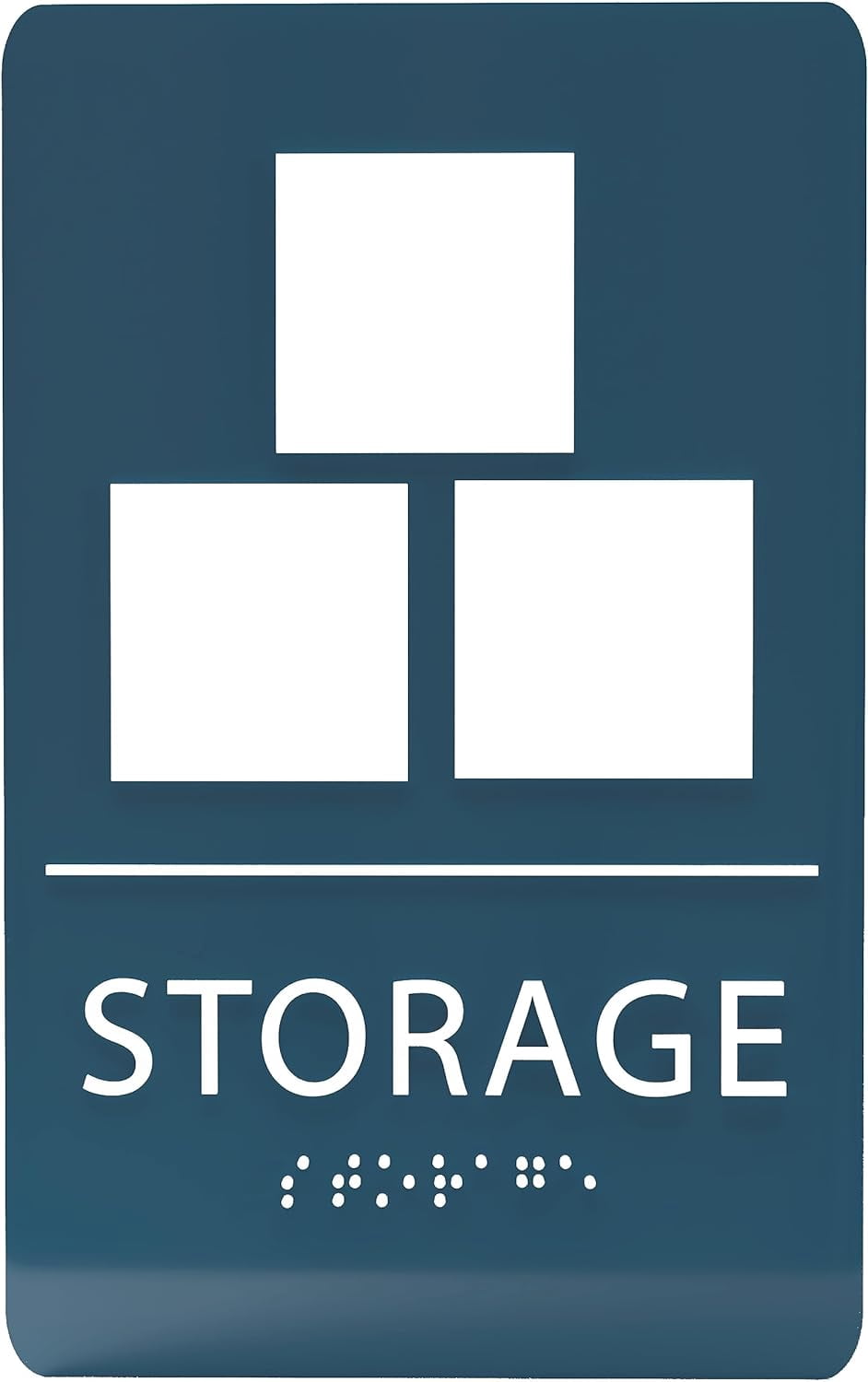 ADA CENTRAL SIGNS - 6" X9" Storage Sign - ADA Compliant Tactile ...