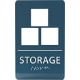 ADA CENTRAL SIGNS - 6" X9" Storage Sign - ADA Compliant Tactile ...