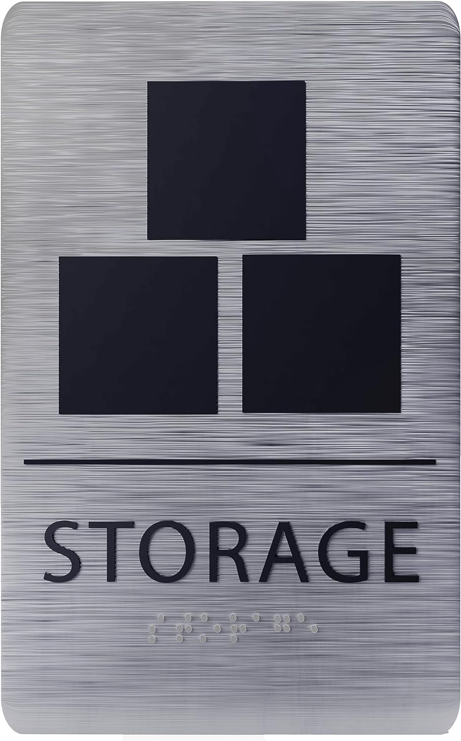 ADA CENTRAL SIGNS - 6" X9" Storage Sign - ADA Compliant Tactile ...
