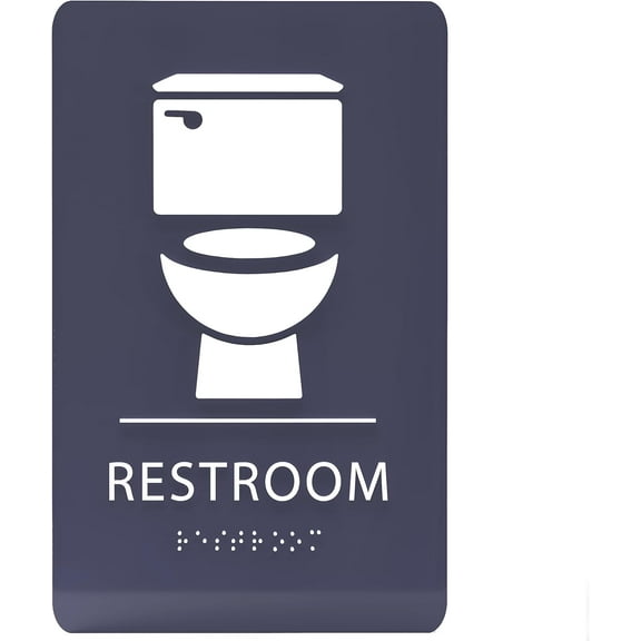 ADA CENTRAL SIGNS - 6"X9" Boys Accessible Restroom Sign - ADA Compliant ...