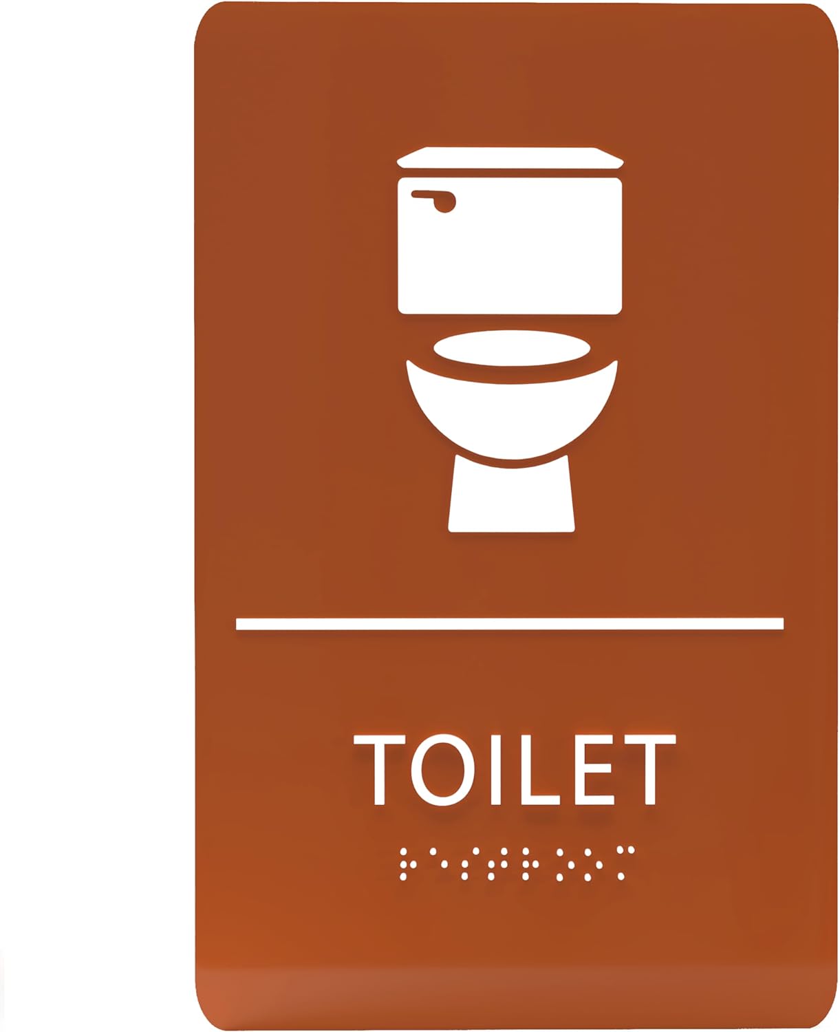 ADA CENTRAL SIGNS - 6"X9" Toilet Restroom Sign- ADA Compliant Tactile ...