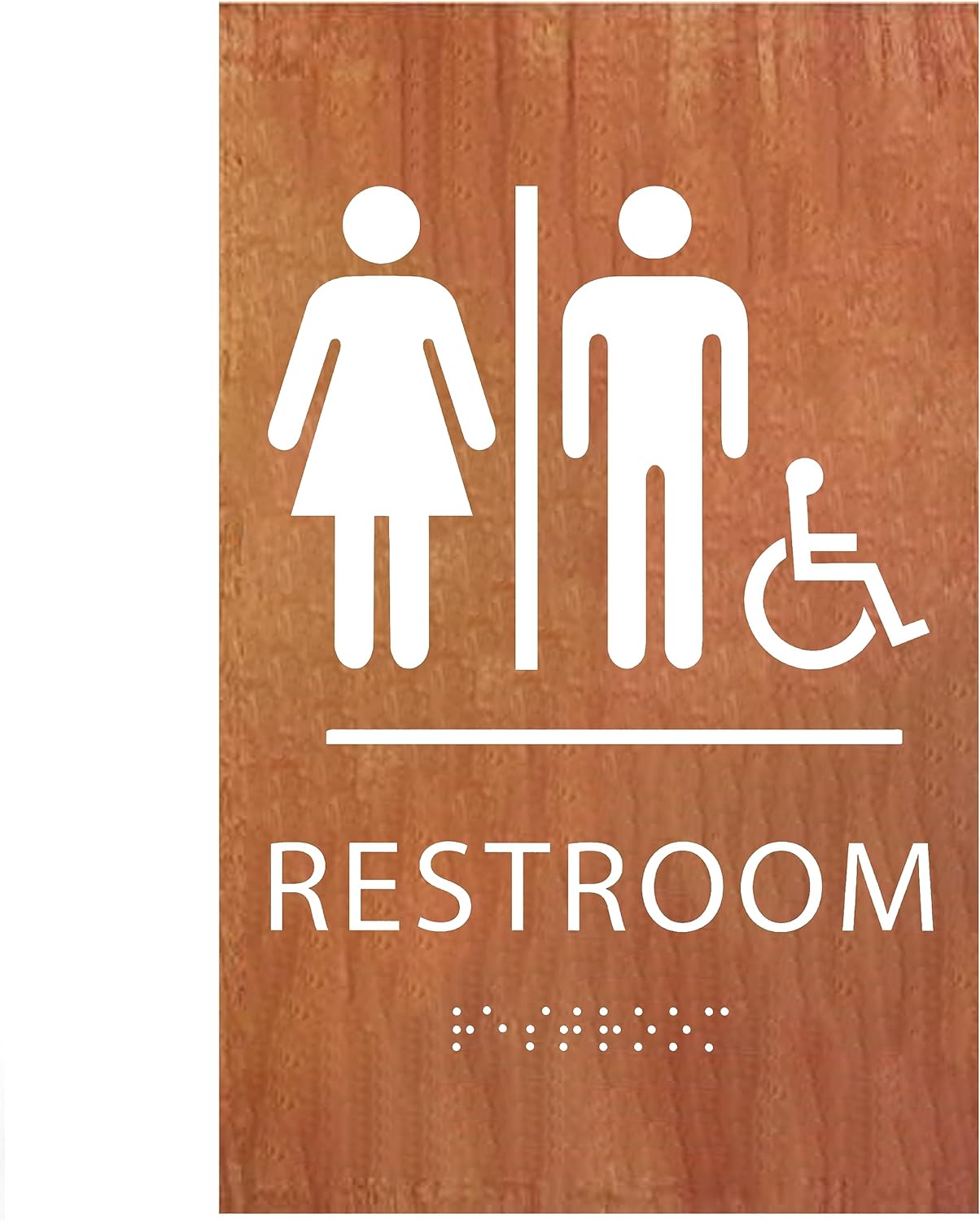 ADA CENTRAL SIGNS - 6"X9" Unisex Accessible Restroom Sign - ADA ...