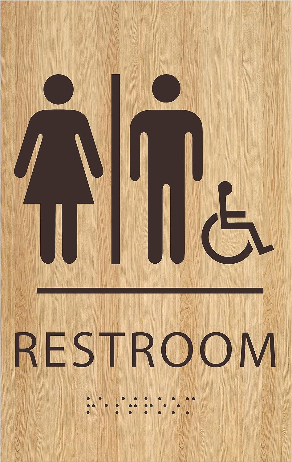 ADA CENTRAL SIGNS - 6"X9" Unisex Accessible Restroom Sign - ADA ...