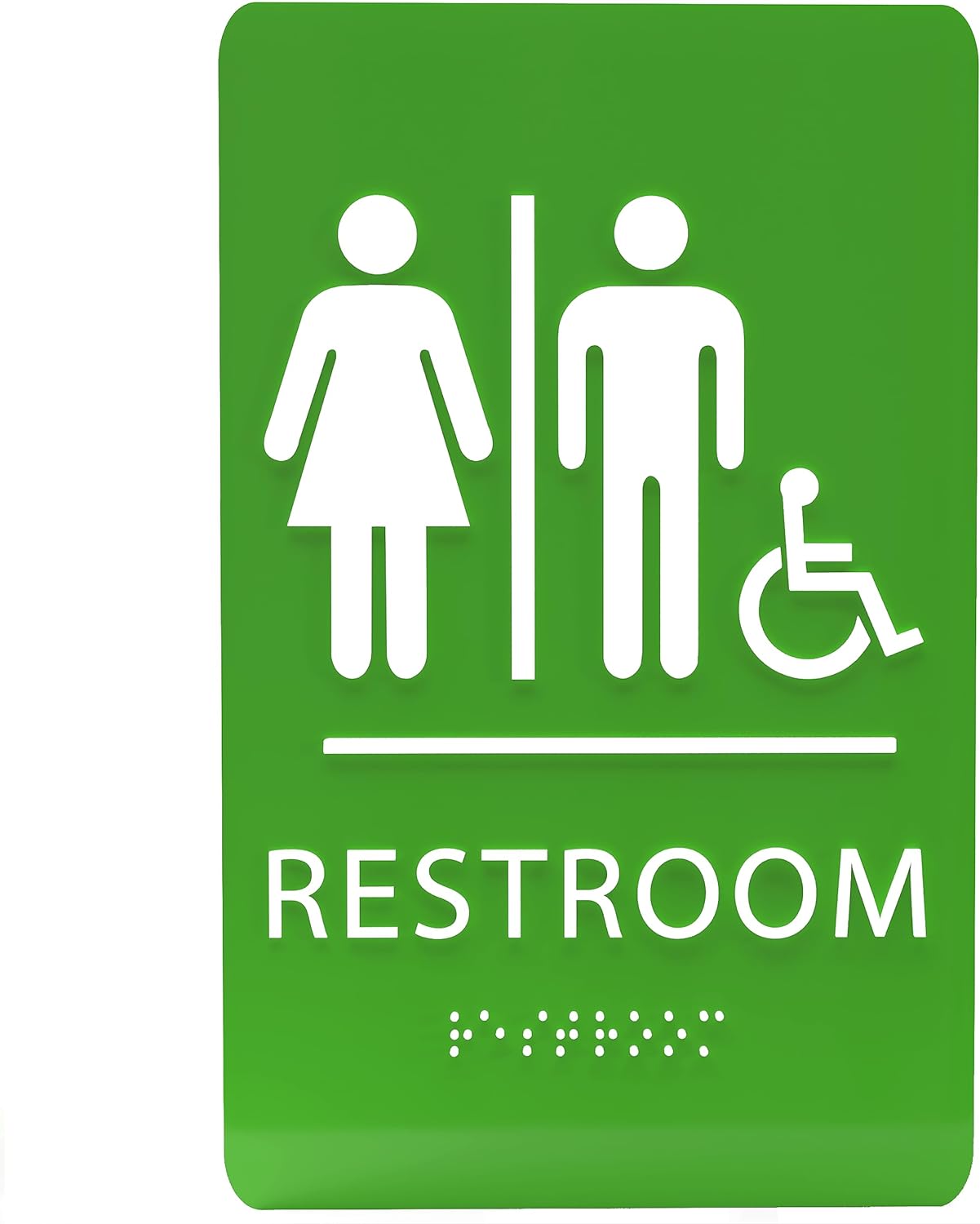 ADA CENTRAL SIGNS - 6"X9" Unisex Accessible Restroom Sign - ADA ...