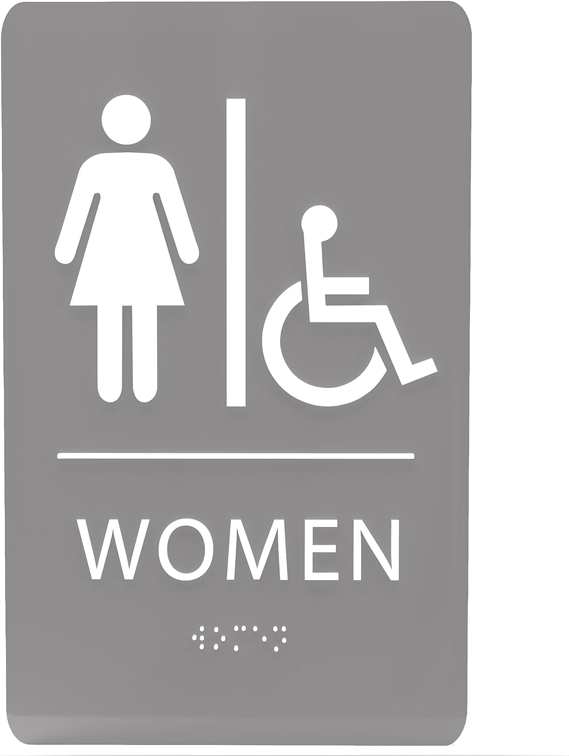 ADA CENTRAL SIGNS - 6"X9" Womens Accessible Restroom Sign - ADA ...