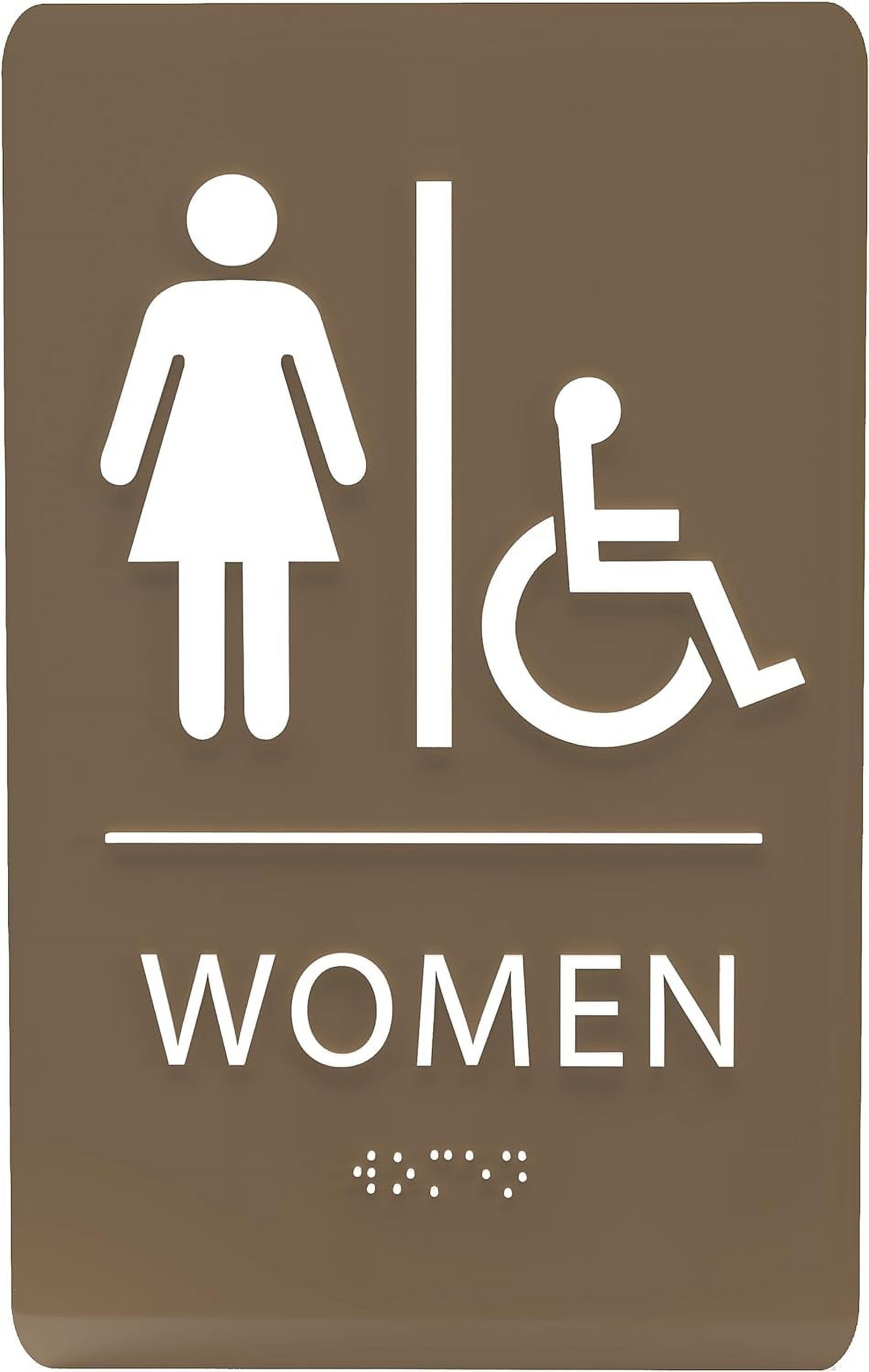 ADA CENTRAL SIGNS - 6"X9" Womens Accessible Restroom Sign - ADA ...