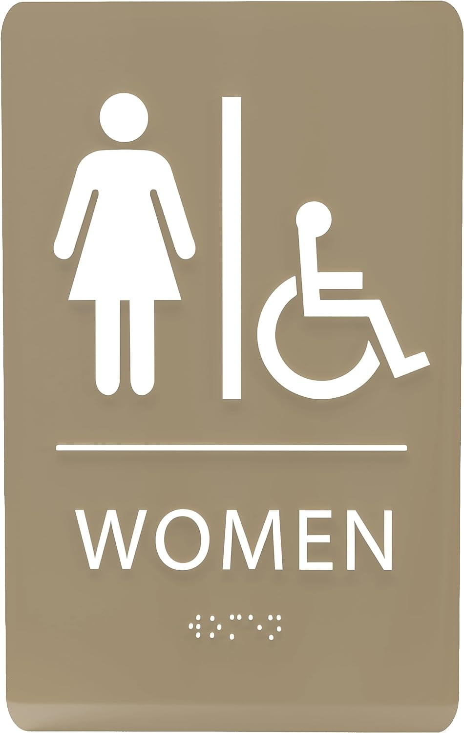 ADA CENTRAL SIGNS - 6"X9" Womens Accessible Restroom Sign - ADA ...
