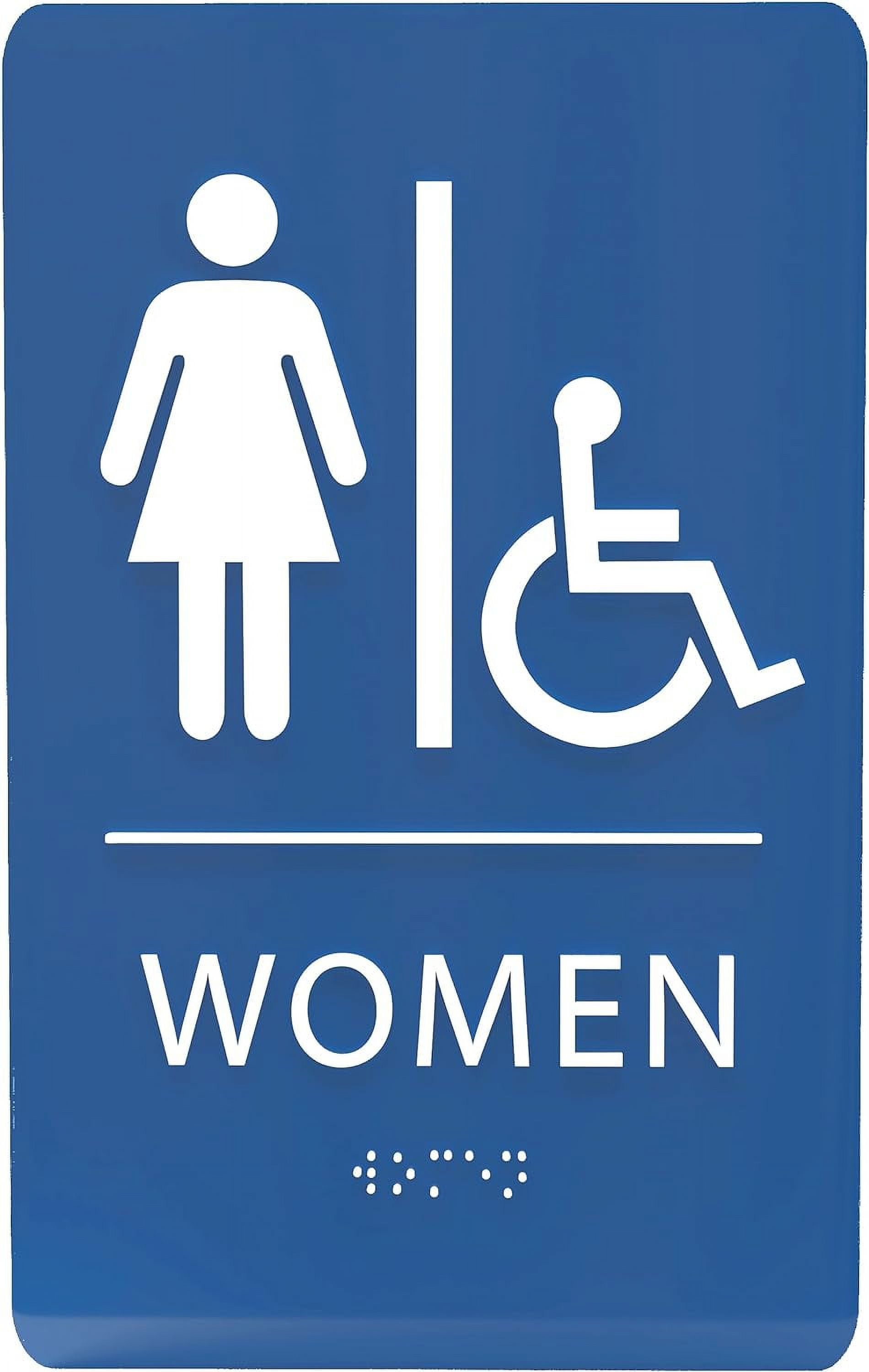 ADA CENTRAL SIGNS - 6"X9" Womens Accessible Restroom Sign - ADA ...