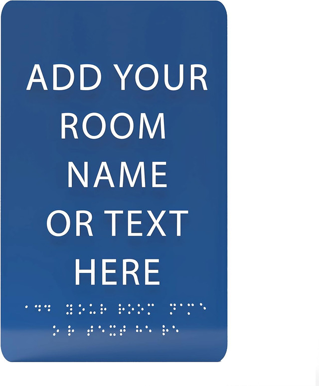 ADA CENTRAL SIGNS - 6" x 9" Custom ADA Plaque Sign - ADA Compliant ...