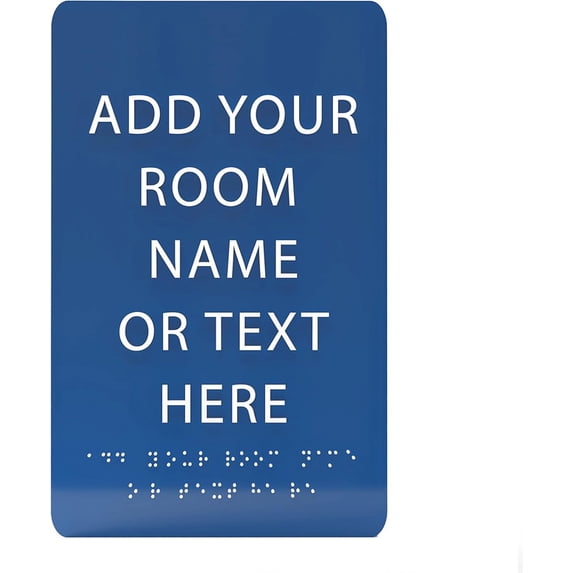 ADA CENTRAL SIGNS - 6" x 9" Custom ADA Plaque Sign - ADA Compliant ...