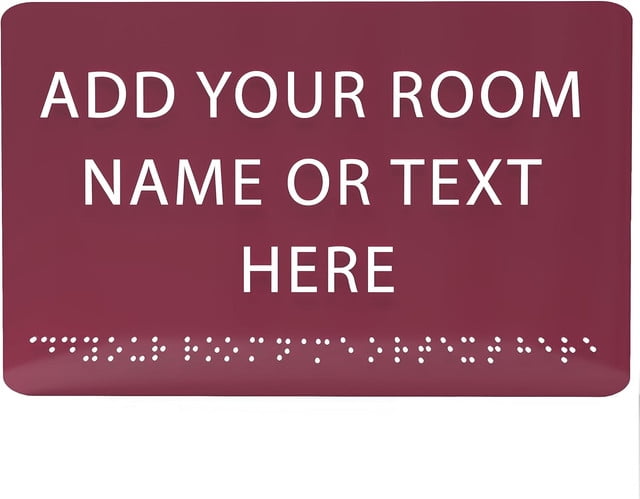 ADA CENTRAL SIGNS - 9" X6" Personalized Custom Sign - ADA Compliant ...
